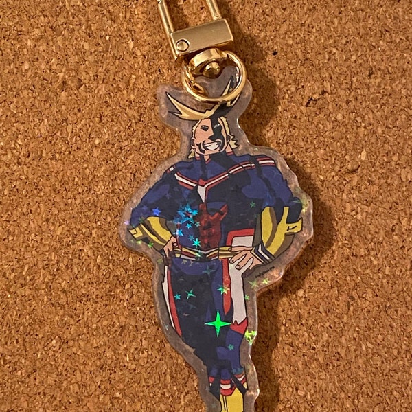All Might Keychain - Etsy