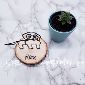 Wire Sculpture of Goldendoodle Labradoodle Pet Memorial Dog Portrait ...