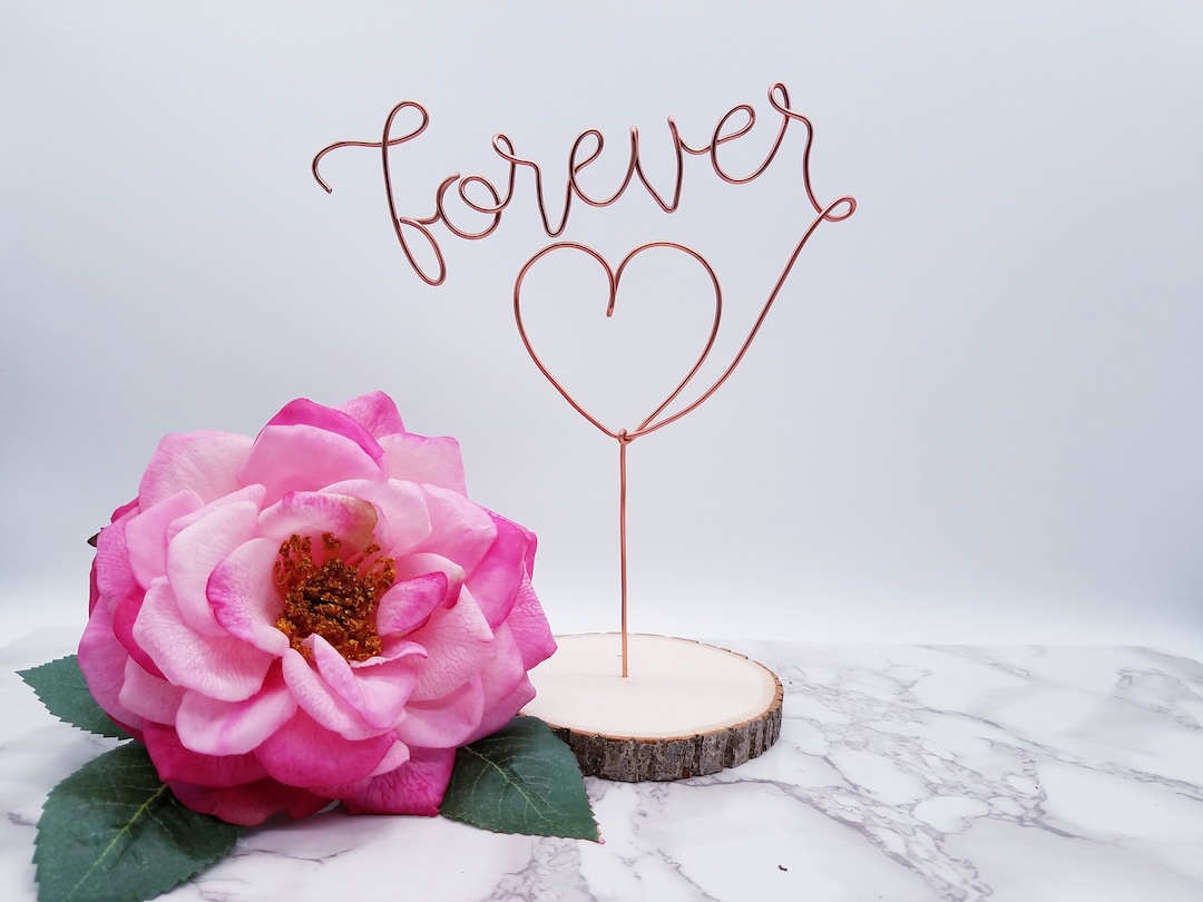 Forever Wedding Cake Topper, Forever Love, Anniversary Cake Topper ...