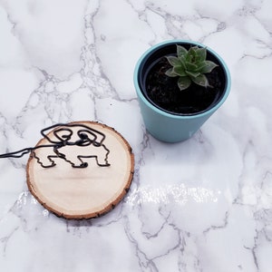 Wire Sculpture of Goldendoodle Labradoodle Pet Memorial Dog Portrait ...