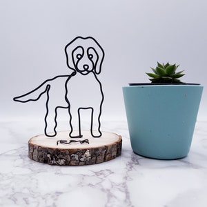 Wire Sculpture of Goldendoodle Labradoodle Pet Memorial Dog Portrait ...