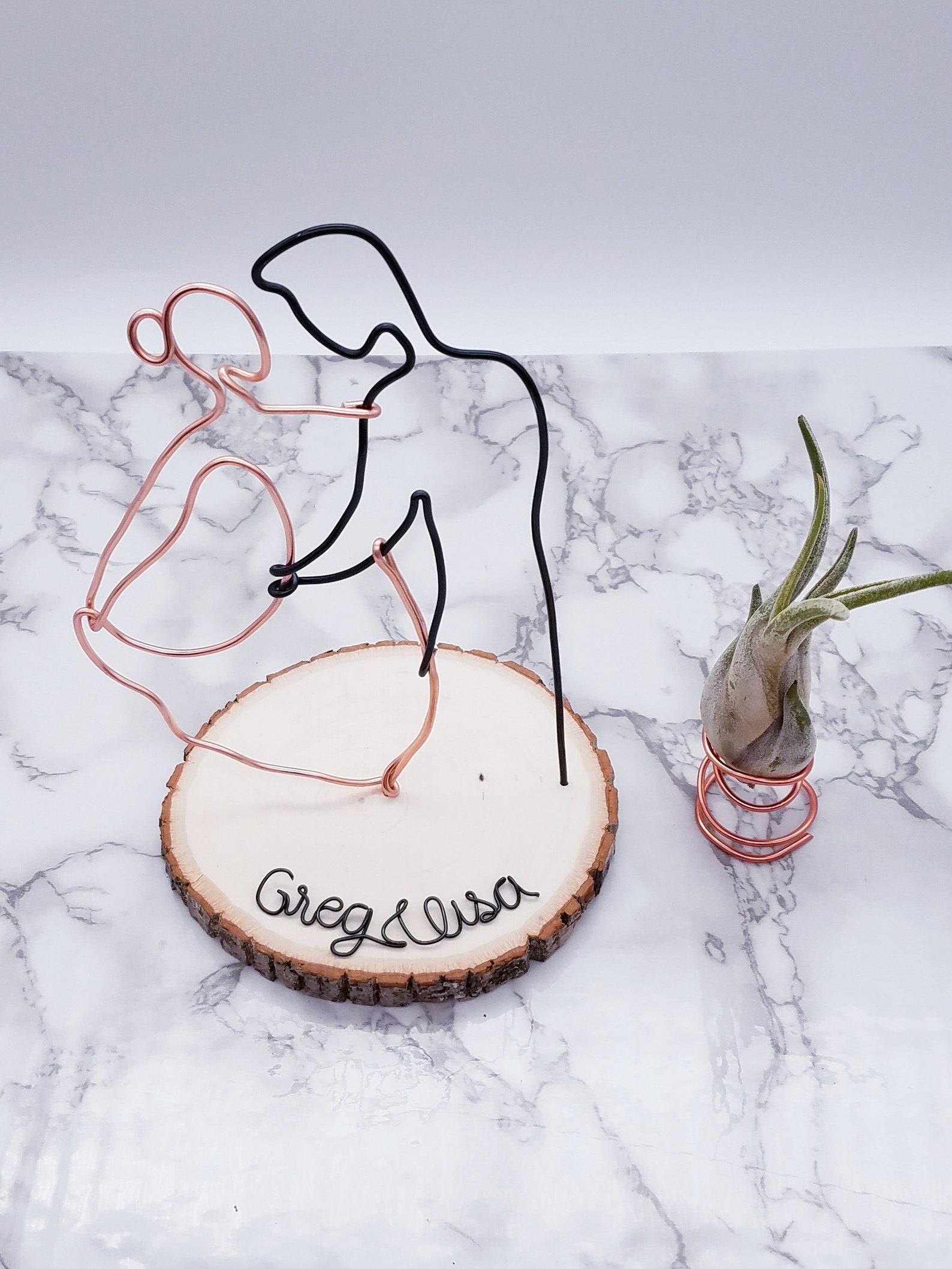 Wire Sculpture of Couple's Dance Personalize Ballroom | Etsy