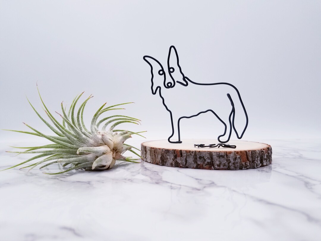 Wire Sculpture of Border Collie, Pet Memorial, Pet Portrait, Wire Art ...