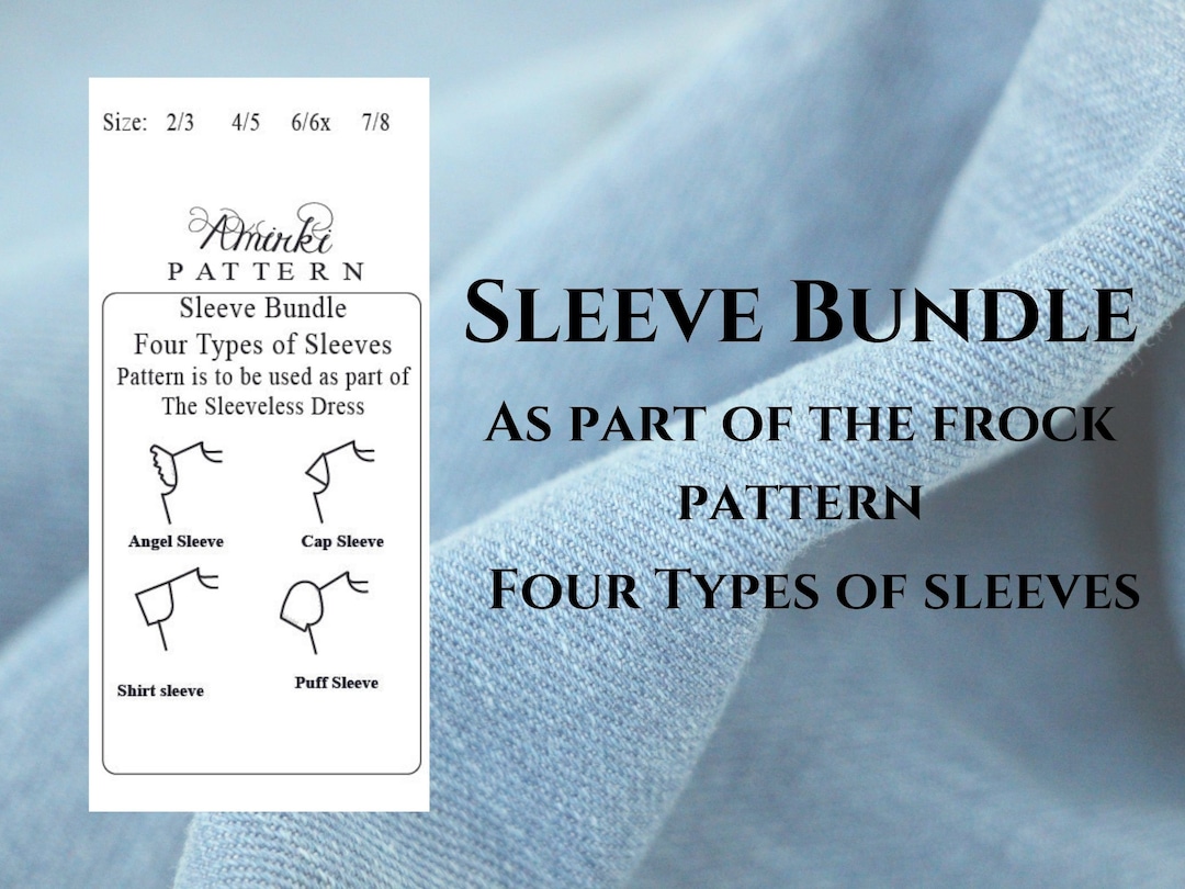 The Sleeve Bundle Four Types of Sleeves Part of the Sleeveless Dress ...