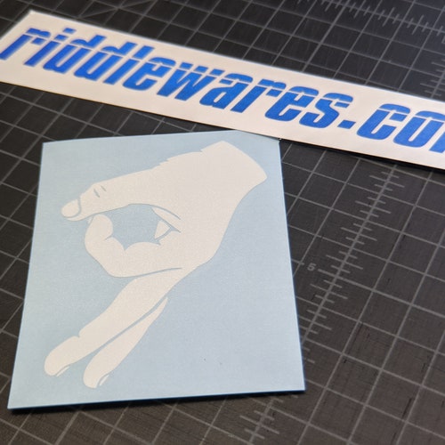 The Circle Game Okay Sign Gotcha Hand Gesture Vinyl Sticker | Etsy