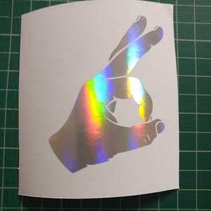 The Circle Game Okay Sign Gotcha Hand Gesture Vinyl Sticker | Etsy