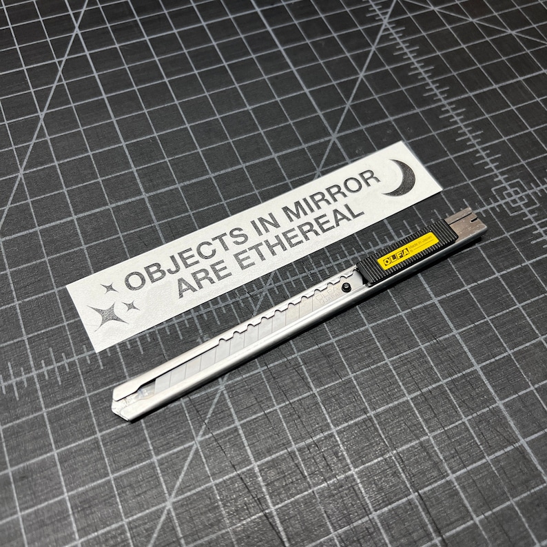 Objects in Mirror Are Ethereal Vinyl Bumper Sticker Decal Car - Etsy