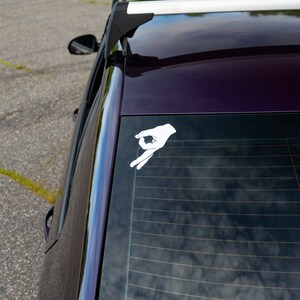 The Circle Game Okay Sign Gotcha Hand Gesture Vinyl Sticker Decal, Car ...