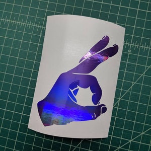 The Circle Game Okay Sign Gotcha Hand Gesture Vinyl Sticker | Etsy