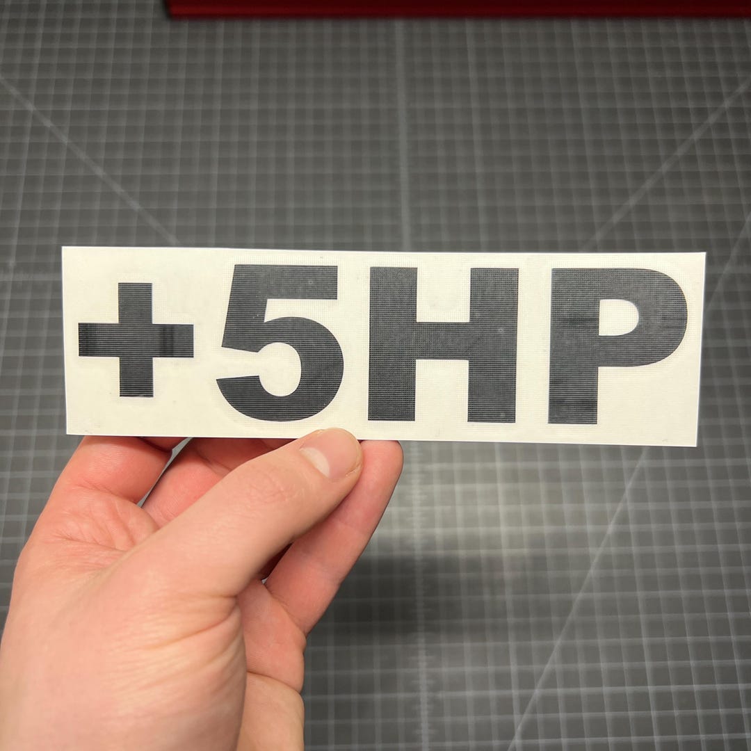 Plus +5 HP Horse Power Vinyl Decal Car Window Sticker - Etsy