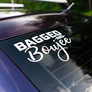Bagged and Boujee Vinyl Bumper Sticker Decal Car Truck Window Laptop ...