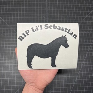 RIP Li'l Sebastian Vinyl Decal Car Window Sticker - Etsy