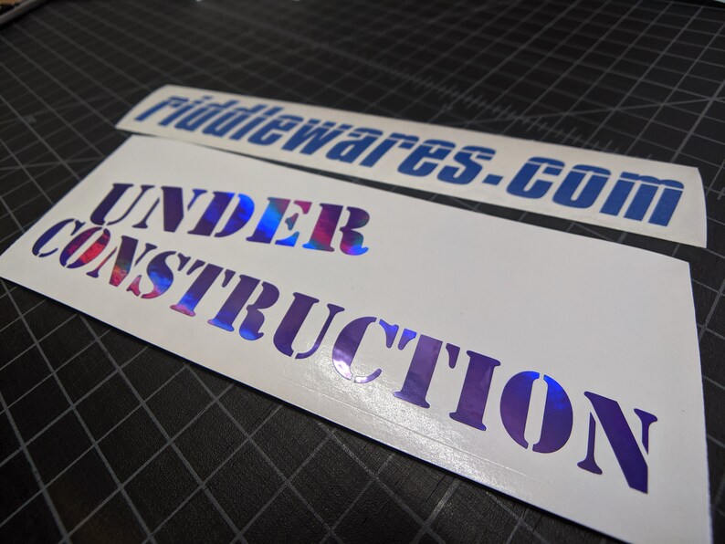 Under Construction Vinyl Bumper Sticker Decal Car Truck Window - Etsy