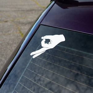 The Circle Game Okay Sign Gotcha Hand Gesture Vinyl Sticker Decal, Car ...