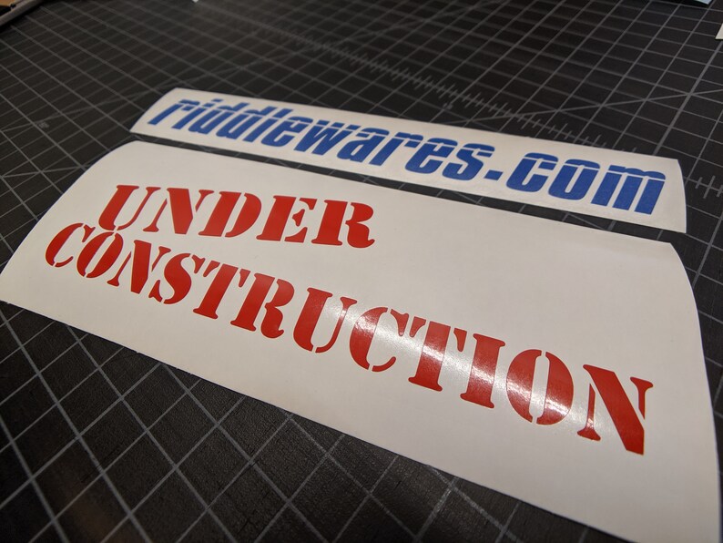 Under Construction Vinyl Bumper Sticker Decal Car Truck Window - Etsy