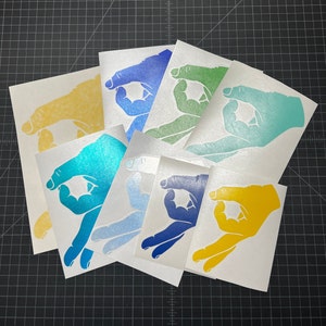 The Circle Game Okay Sign Gotcha Hand Gesture Vinyl Sticker Decal, Car ...