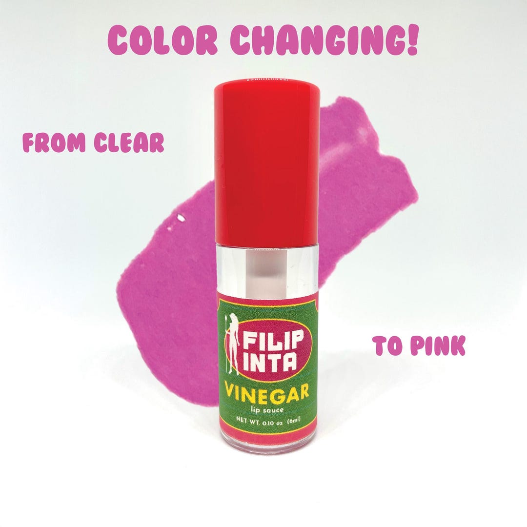 Vinegar Lip Gloss, Red Lipgloss, Filipino Food, Asian Makeup, Food ...