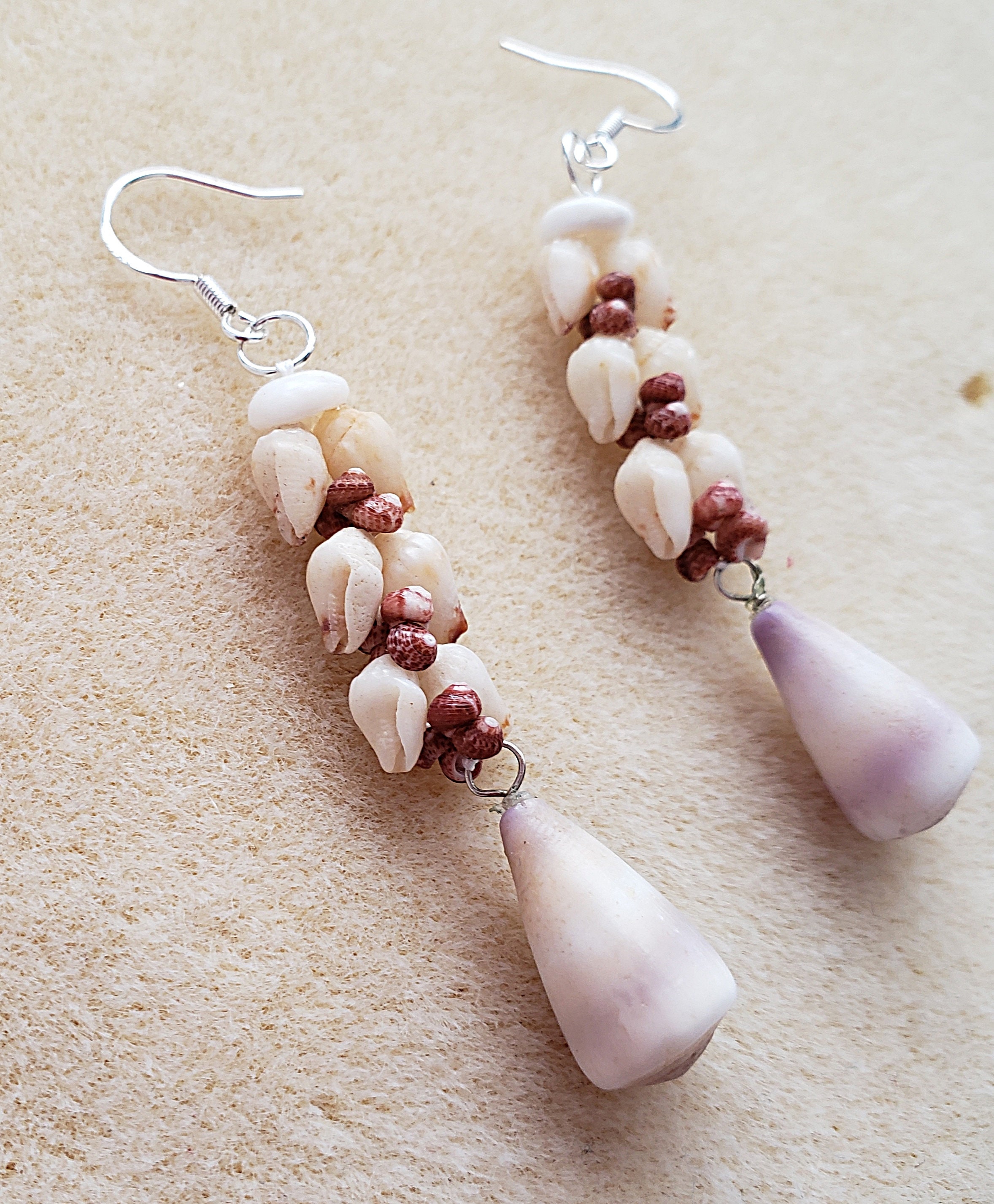 Niihau Shell Earrings Momi Shell Earrings Shell Earrings - Etsy