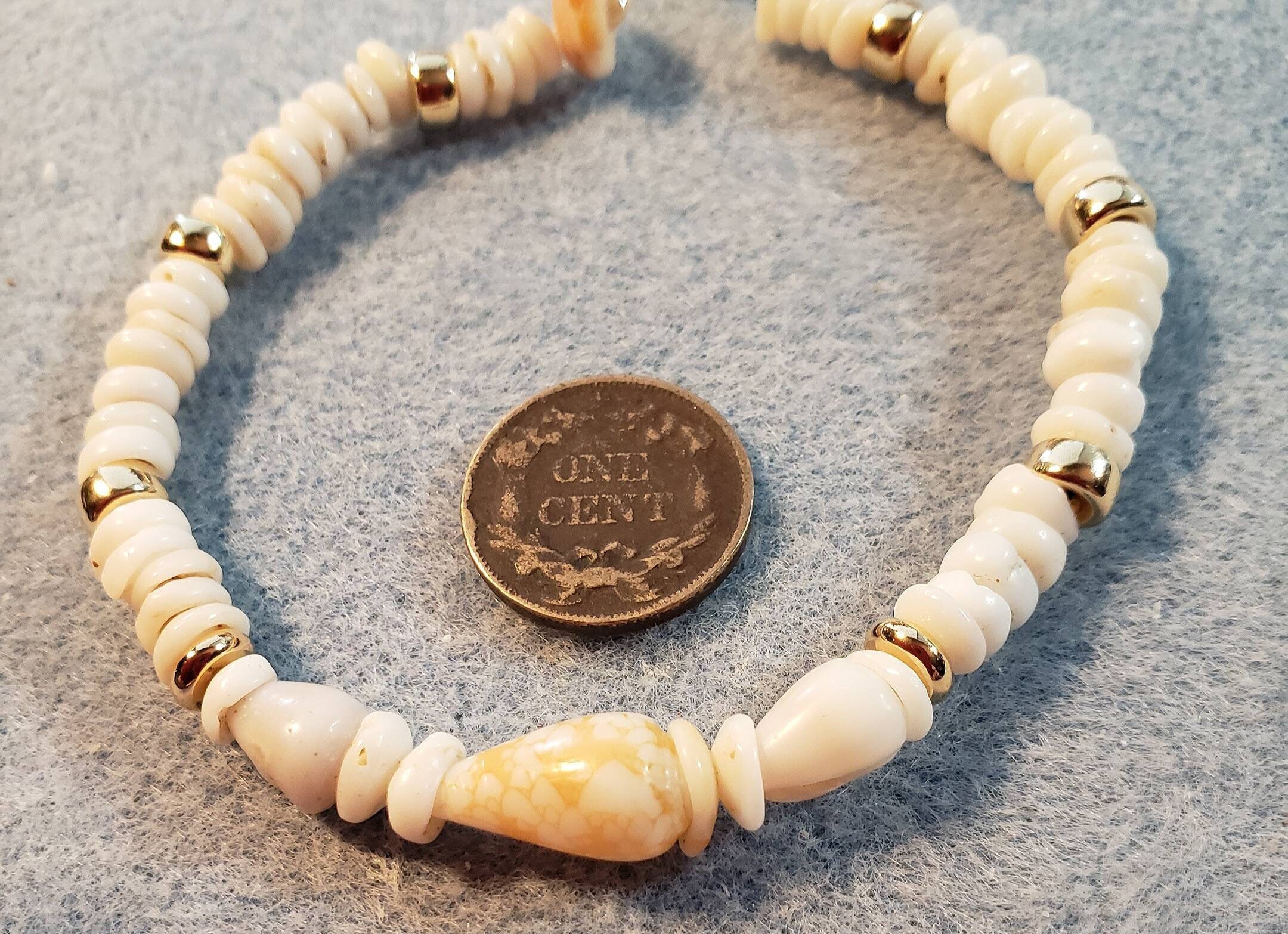 Hawaiian Puka Bracelet, Specter Cone Shell Bangle, Dwarf Cone Shell ...