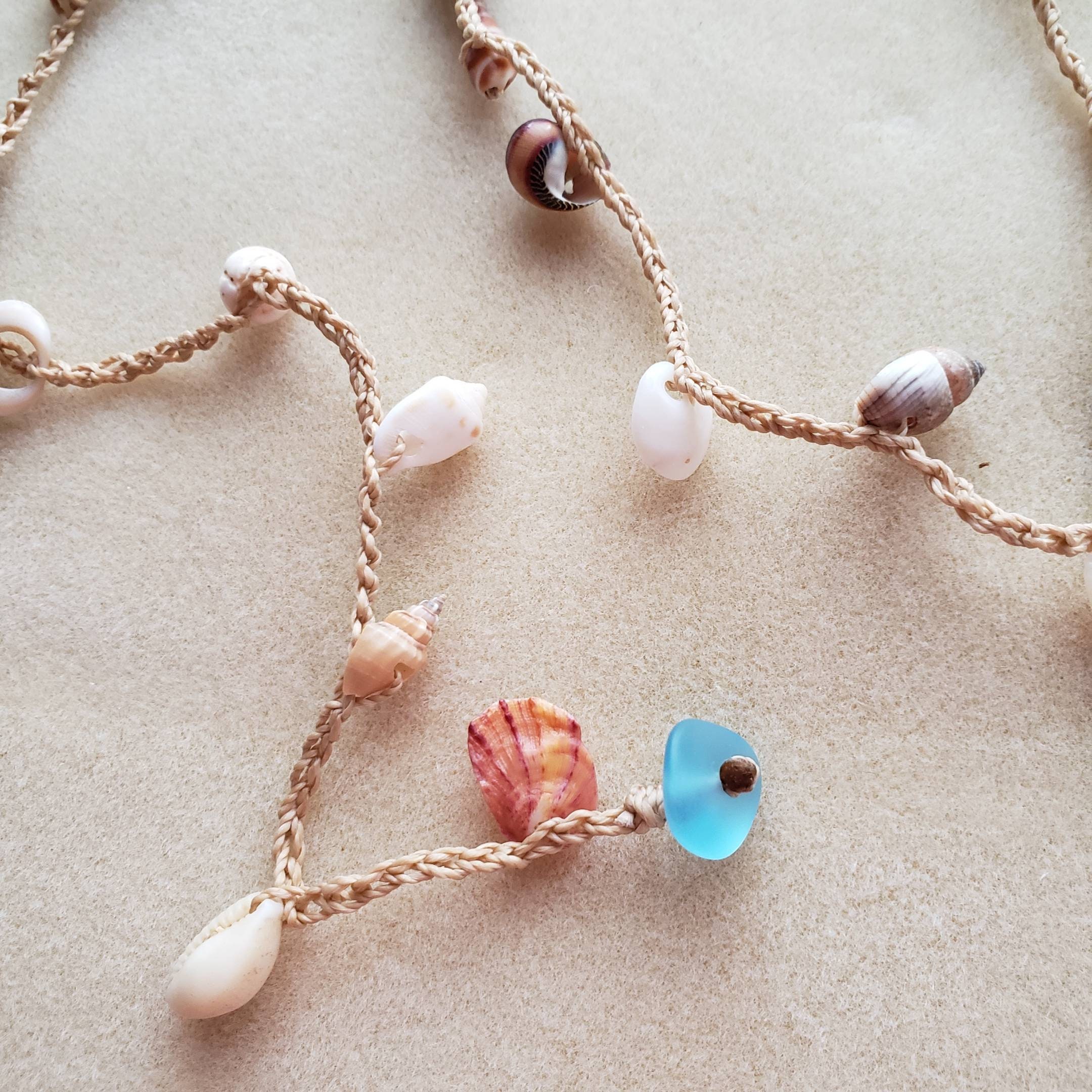 Surfer Shell Wrap Bracelet Hawaii Shell Bracelet Delicate - Etsy