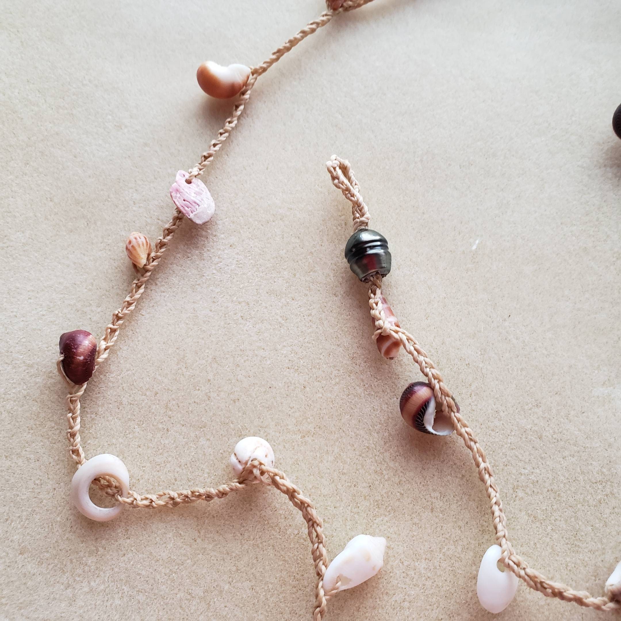 Surfer Shell Wrap Bracelet Hawaii Shell Bracelet Delicate - Etsy