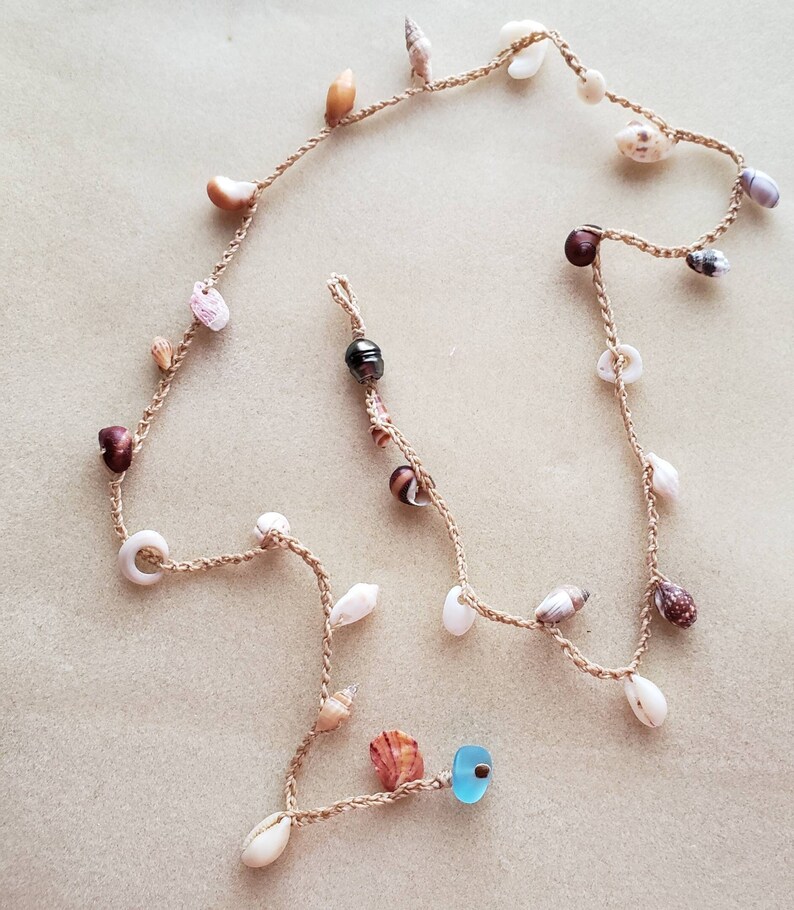 Surfer Shell Wrap Bracelet Hawaii Shell Bracelet Delicate - Etsy