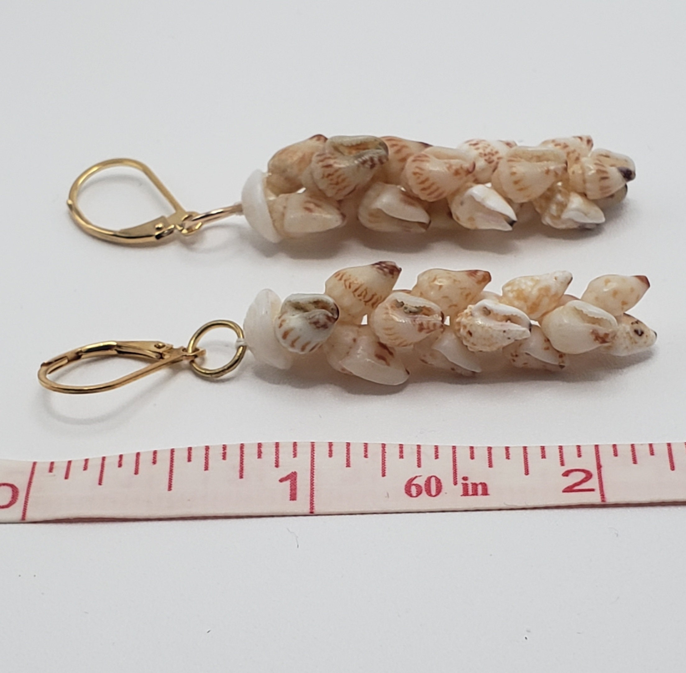 Momi Onikiniki Earrings, Pikake Style, Momi Shell Earrings, Niihau ...