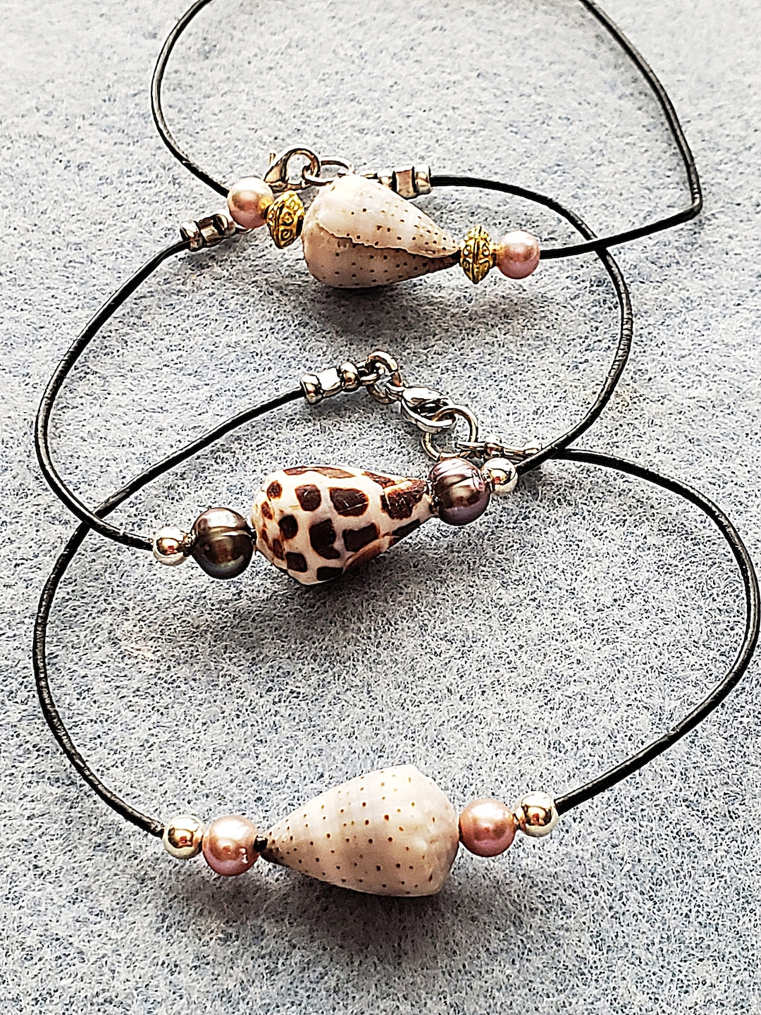 Hawaiian Cone Shell Bracelet,delicate Shell Bracelet, Friendship Shell ...