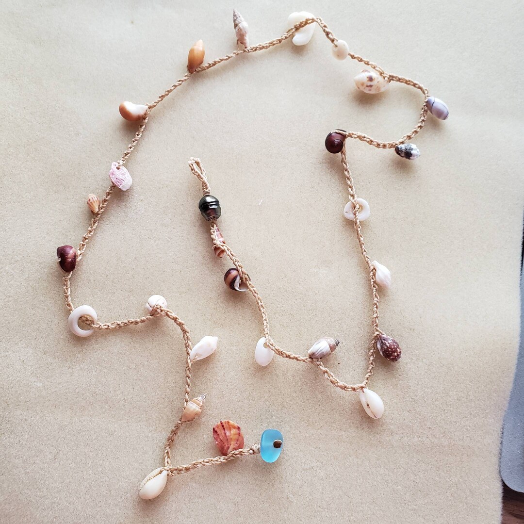 Surfer Shell Wrap Bracelet Hawaii Shell Bracelet Delicate - Etsy