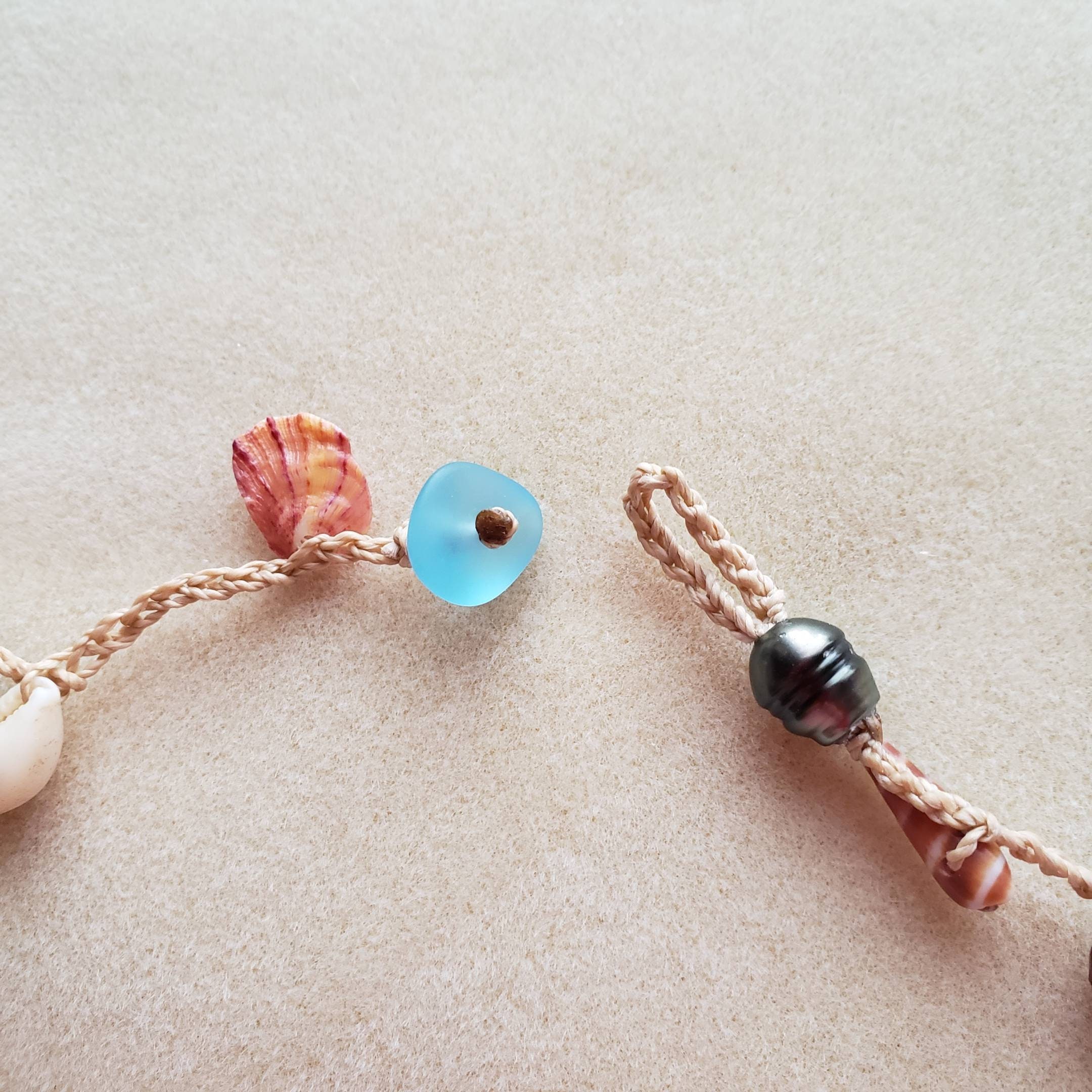 Surfer Shell Wrap Bracelet Hawaii Shell Bracelet Delicate - Etsy