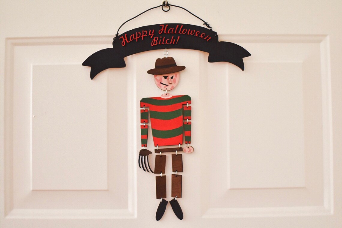Halloween Door Sign Freddy Krueger Nightmare on Elm Street - Etsy