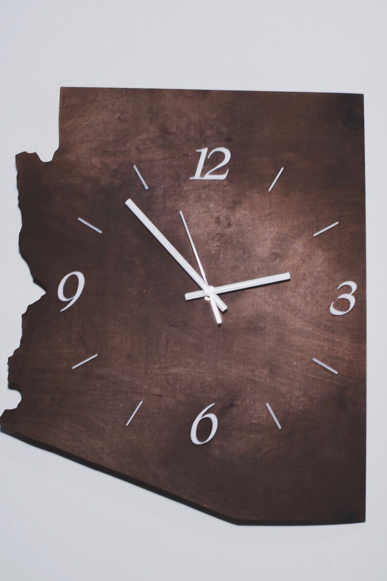 Arizona State Shape Clock - Etsy