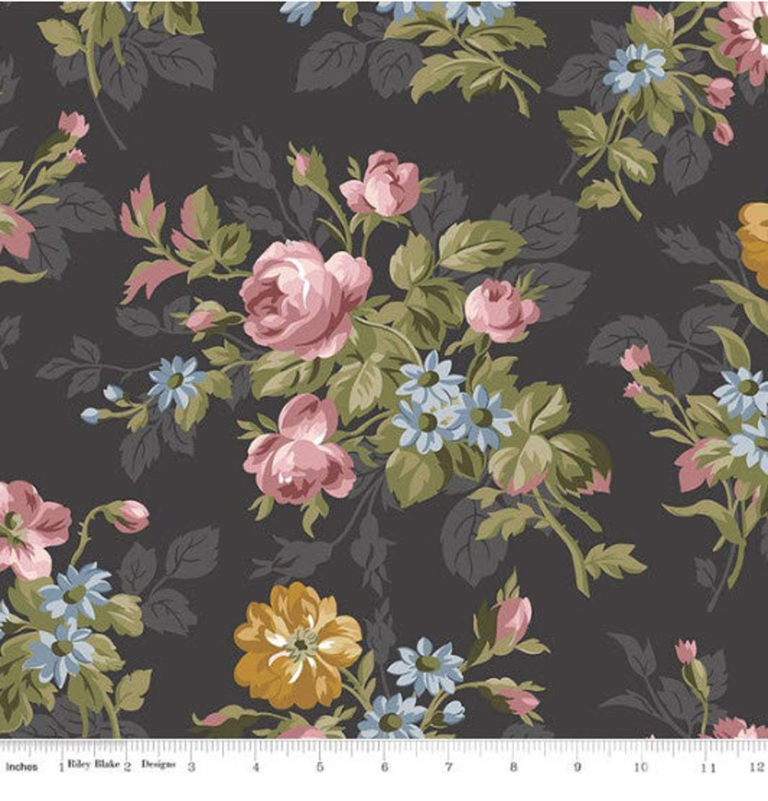 Midnight Garden Fabric by Gerri Robinson for Riley Blake Designs - Etsy