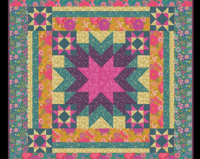 PREORDER Saffron & Sage Quilt Kit - Parlor Fabrics - Crystal Manning ...
