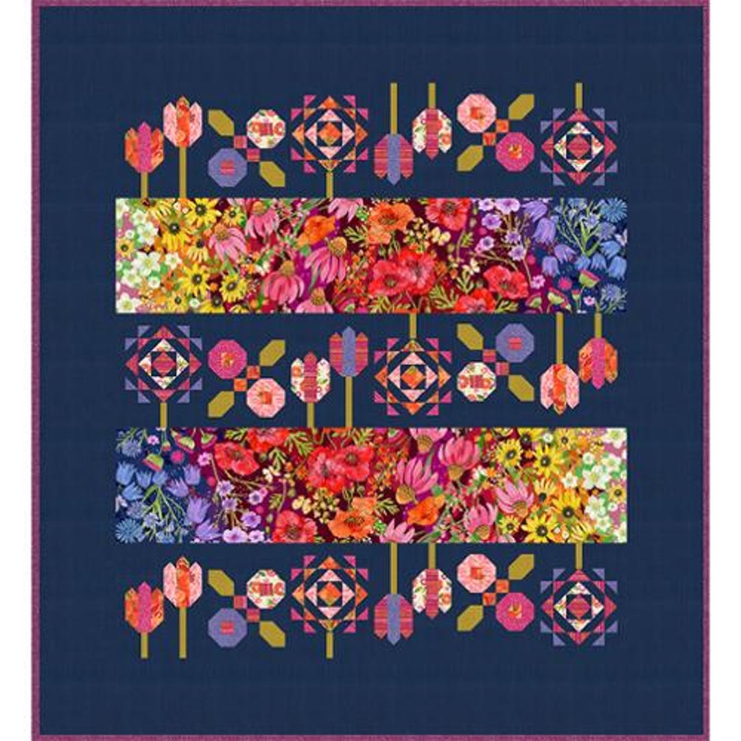 Gathering Wildflowers Boxed Kit Using Superbloom Fabrics- Robin Pickens ...