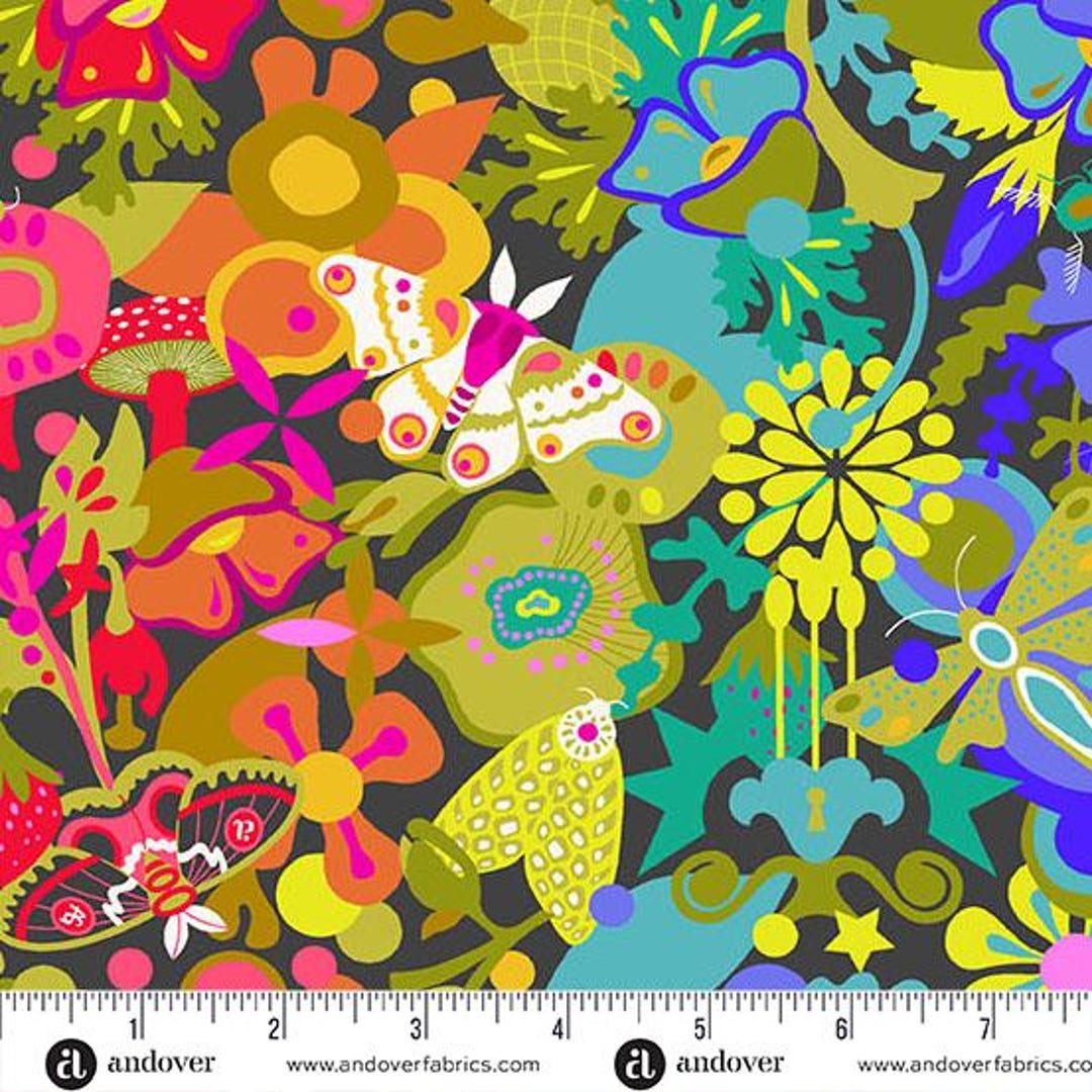 Art Theory Night Fabric - Allison Glass - Andover - A-1441-K - Etsy