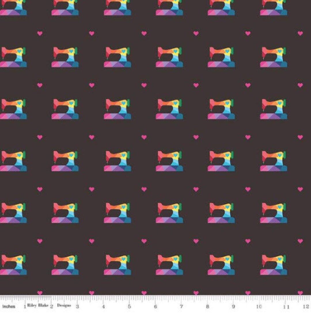 Make Geo Sewing Machine Fabric by Kristy Lea for Riley Blake Designs - Etsy