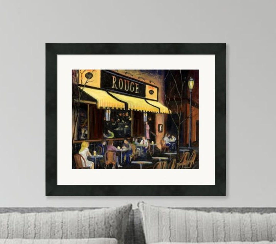 Philadelphia Wall Art Rittenhouse Square Restaurant Framed Limited ...