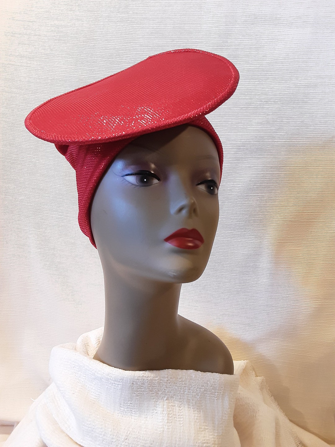 Majestic Stretch Red Sequin Head Hug - Etsy