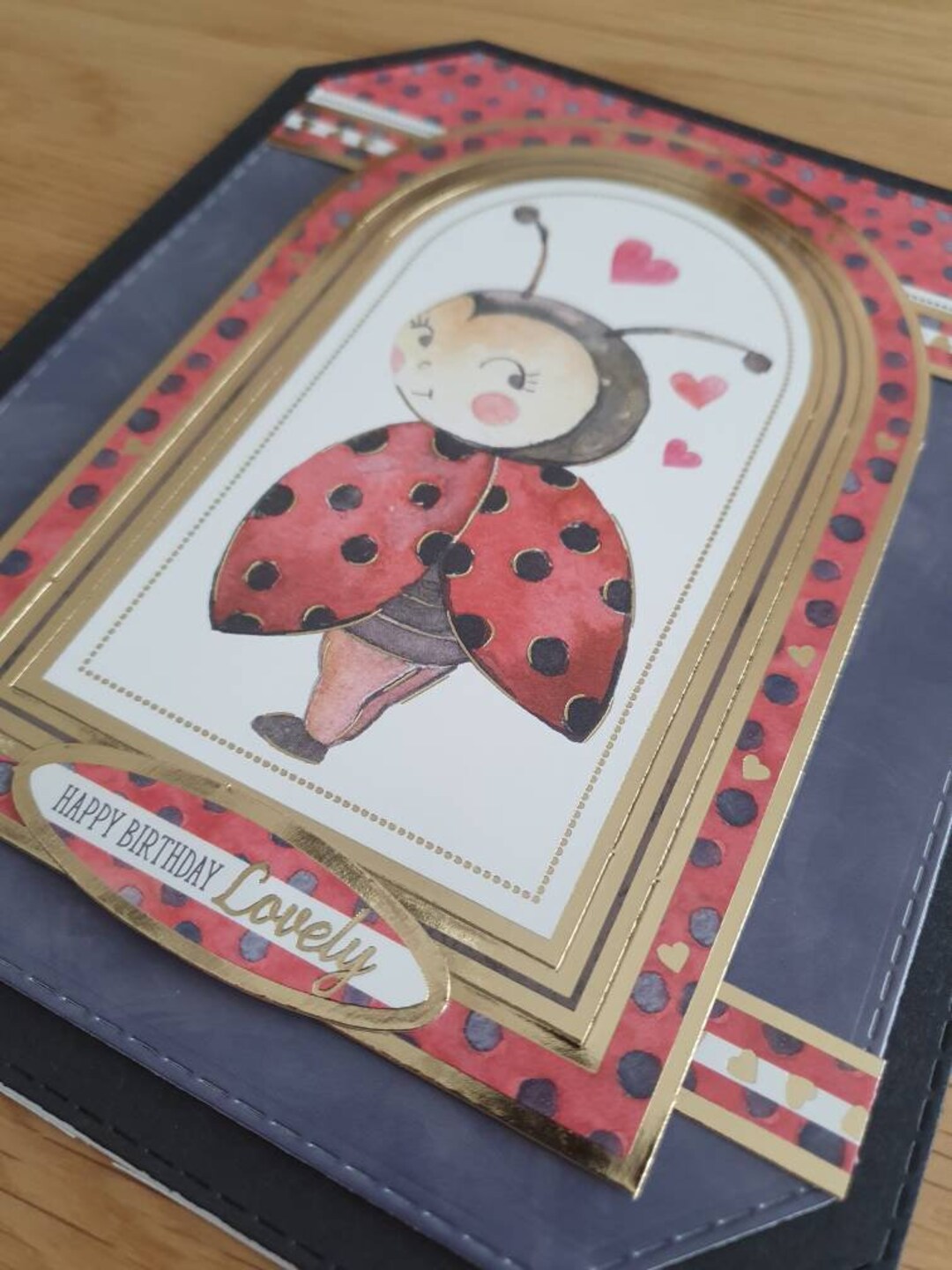 Happy Birthday Ladybug, Ladybird Handmade Greeting Card - Etsy
