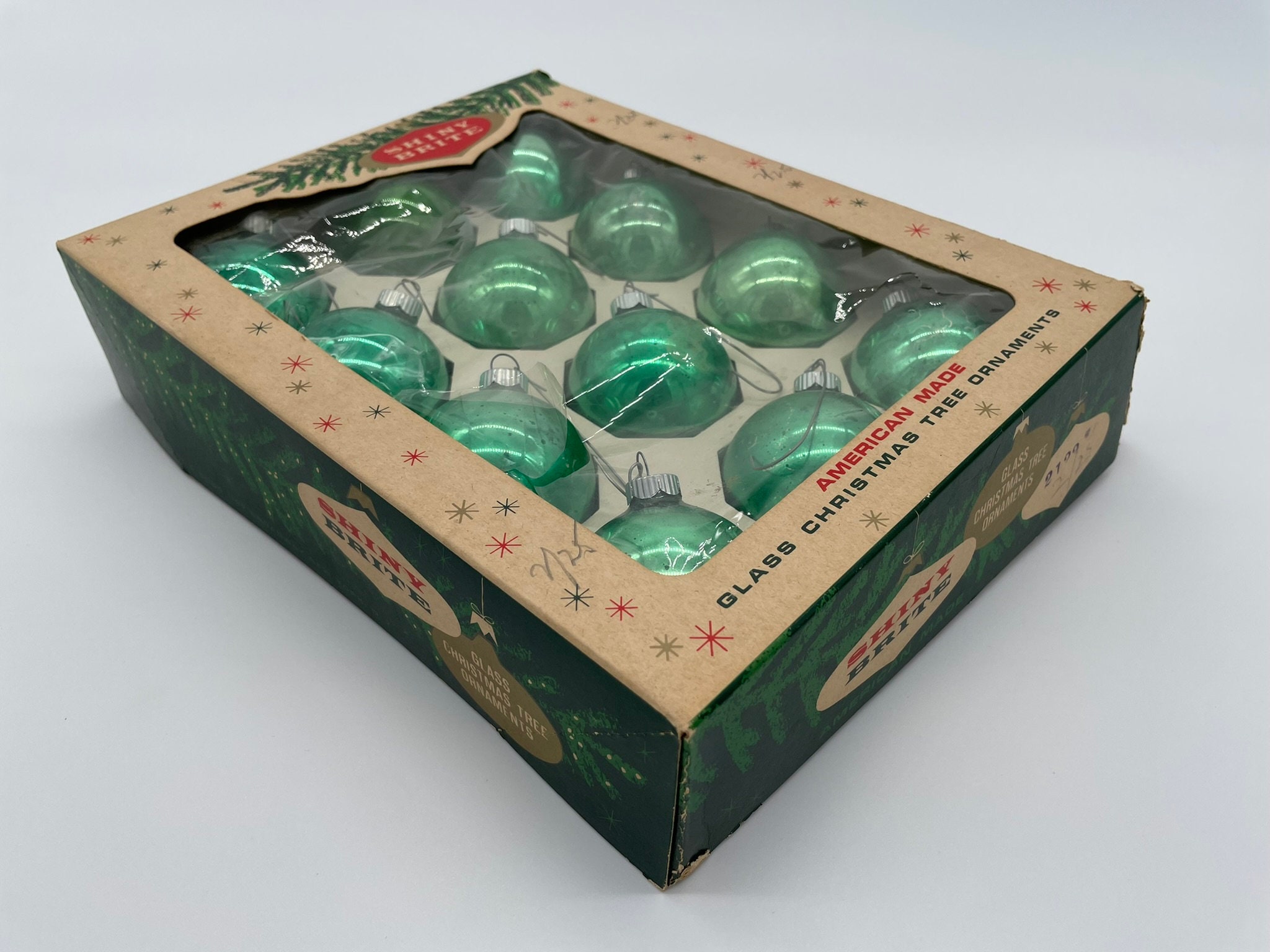 Complete Set of Vintage Shiny Brite Ornaments - Etsy