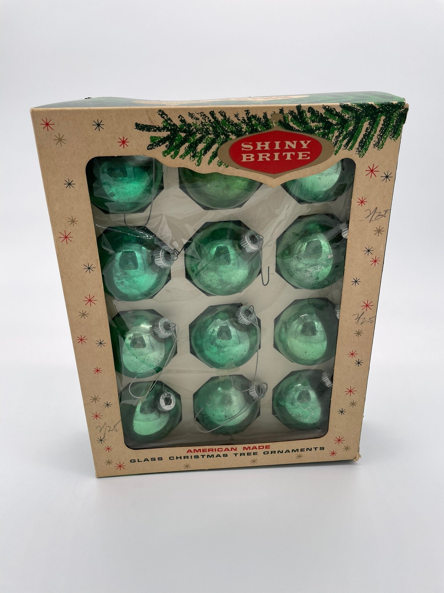 Complete Set of Vintage Shiny Brite Ornaments - Etsy