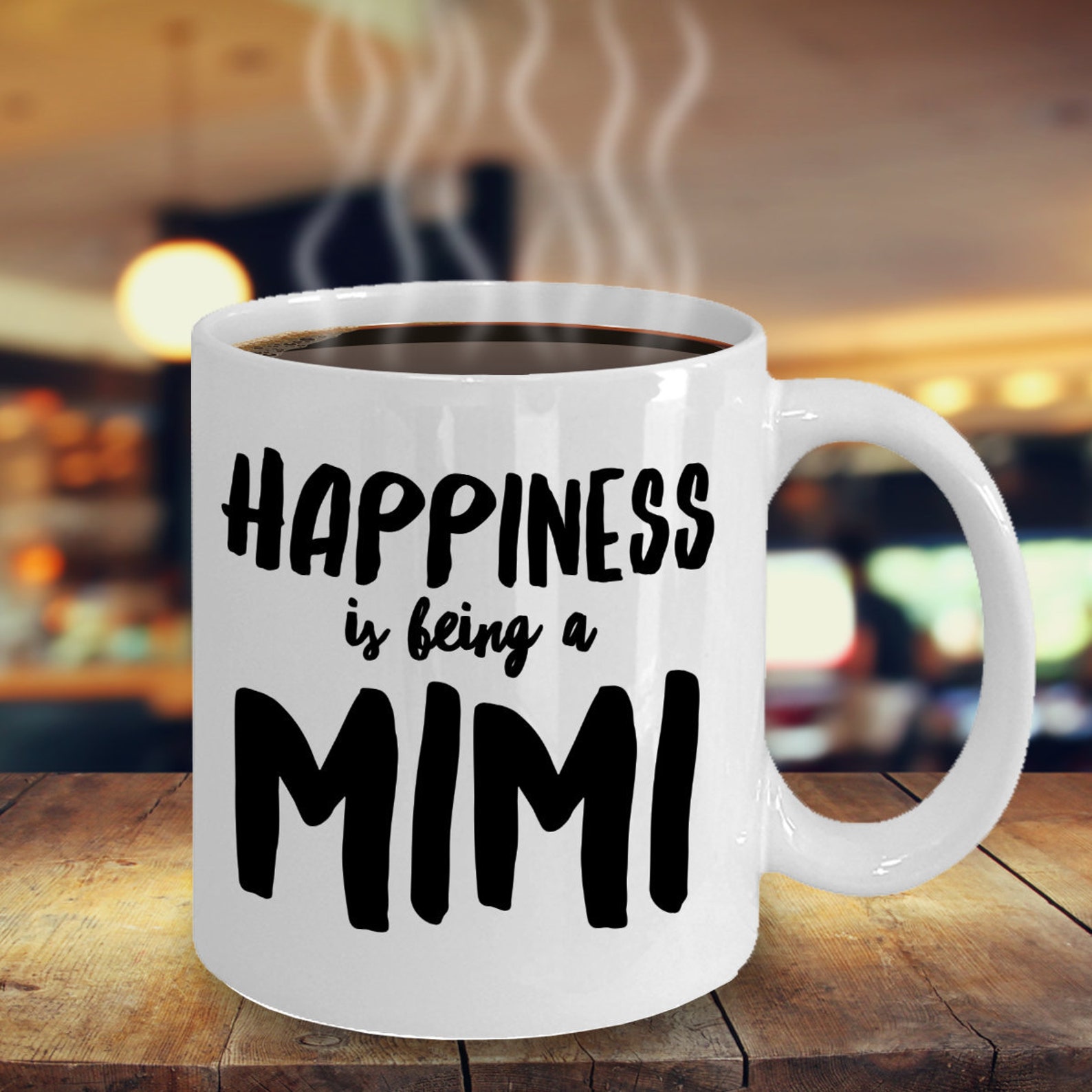 Happy Mimi Mug Happiness Is Being A Mimi Coffee Mug Mimi | Etsy