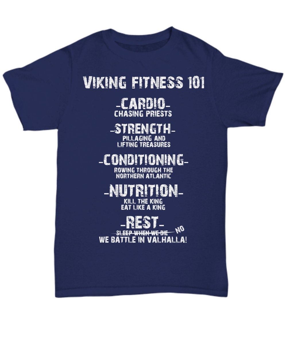 Viking Gym T-shirt, Viking Workout Top, Valhalla Gym Shirt, Viking ...