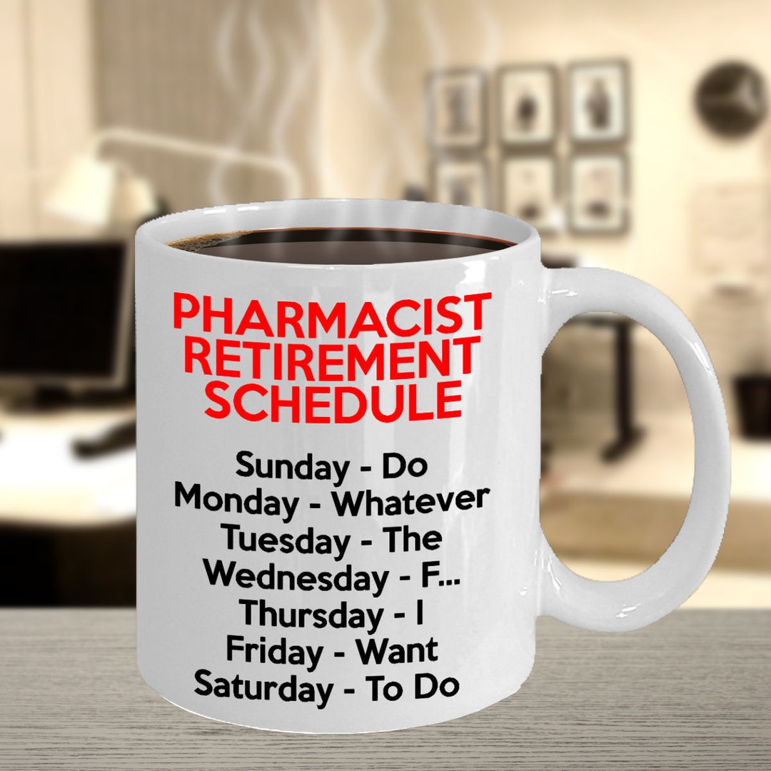 Pharmacist Retirement Gifts for Women and Men, Retiring Pharmacist Mug ...