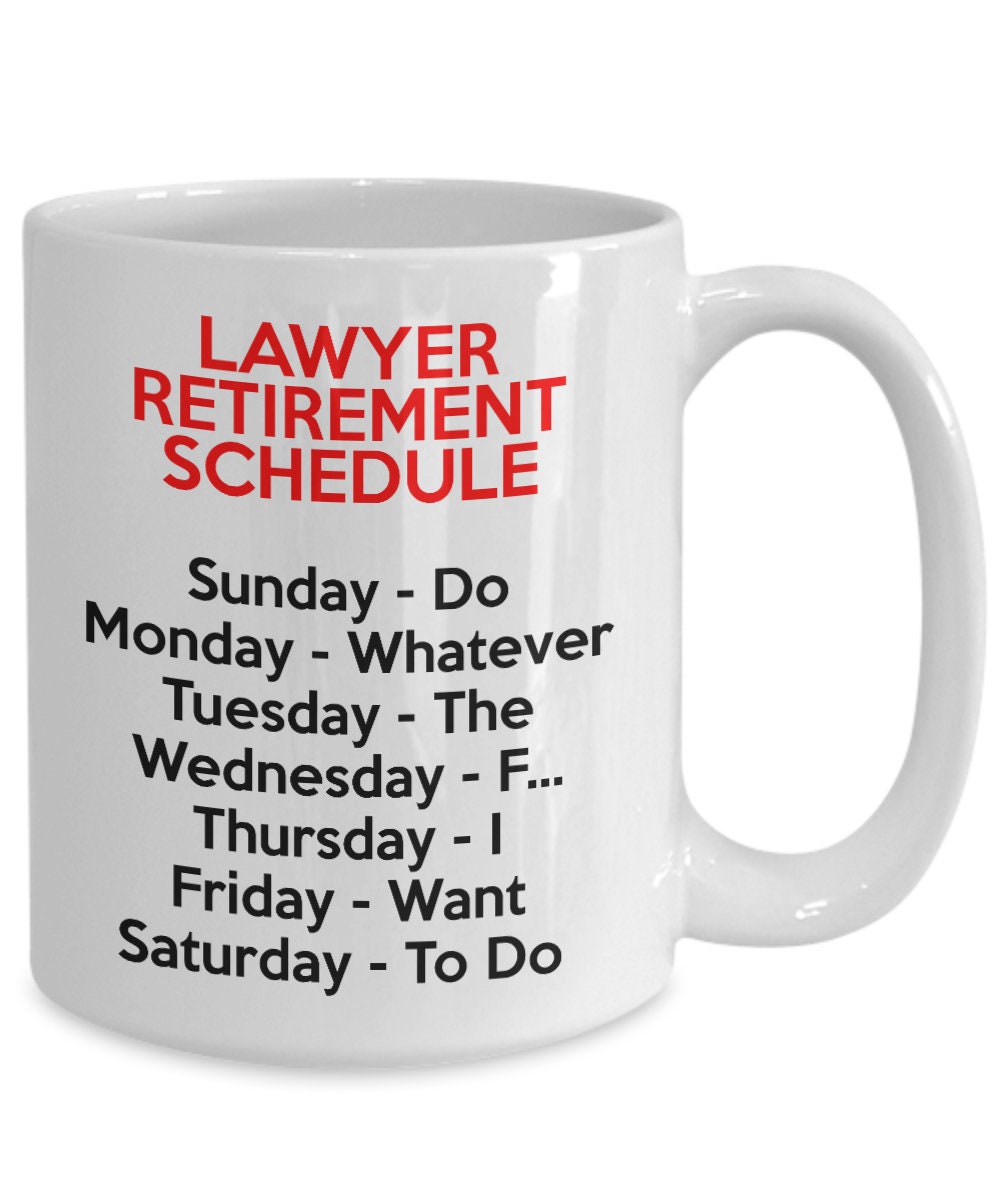 Lawyer Retirement Gifts, Retired Lawyer Gifts, Retired Lawyer Mug ...
