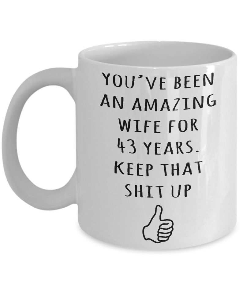43rd Year Anniversary Gift for Wife, 43rd Anniversary Present for Her ...