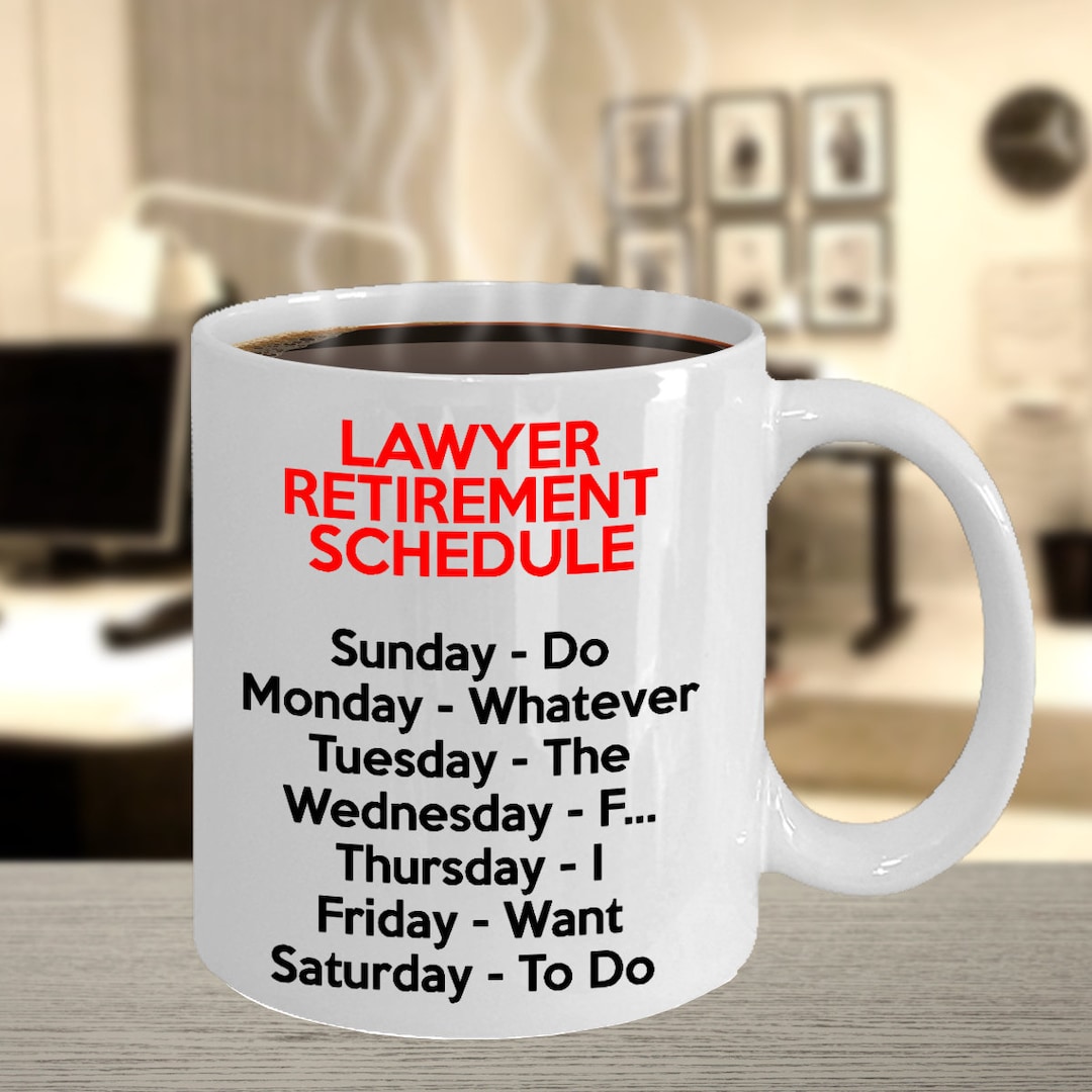 Lawyer Retirement Gifts, Retired Lawyer Gifts, Retired Lawyer Mug ...
