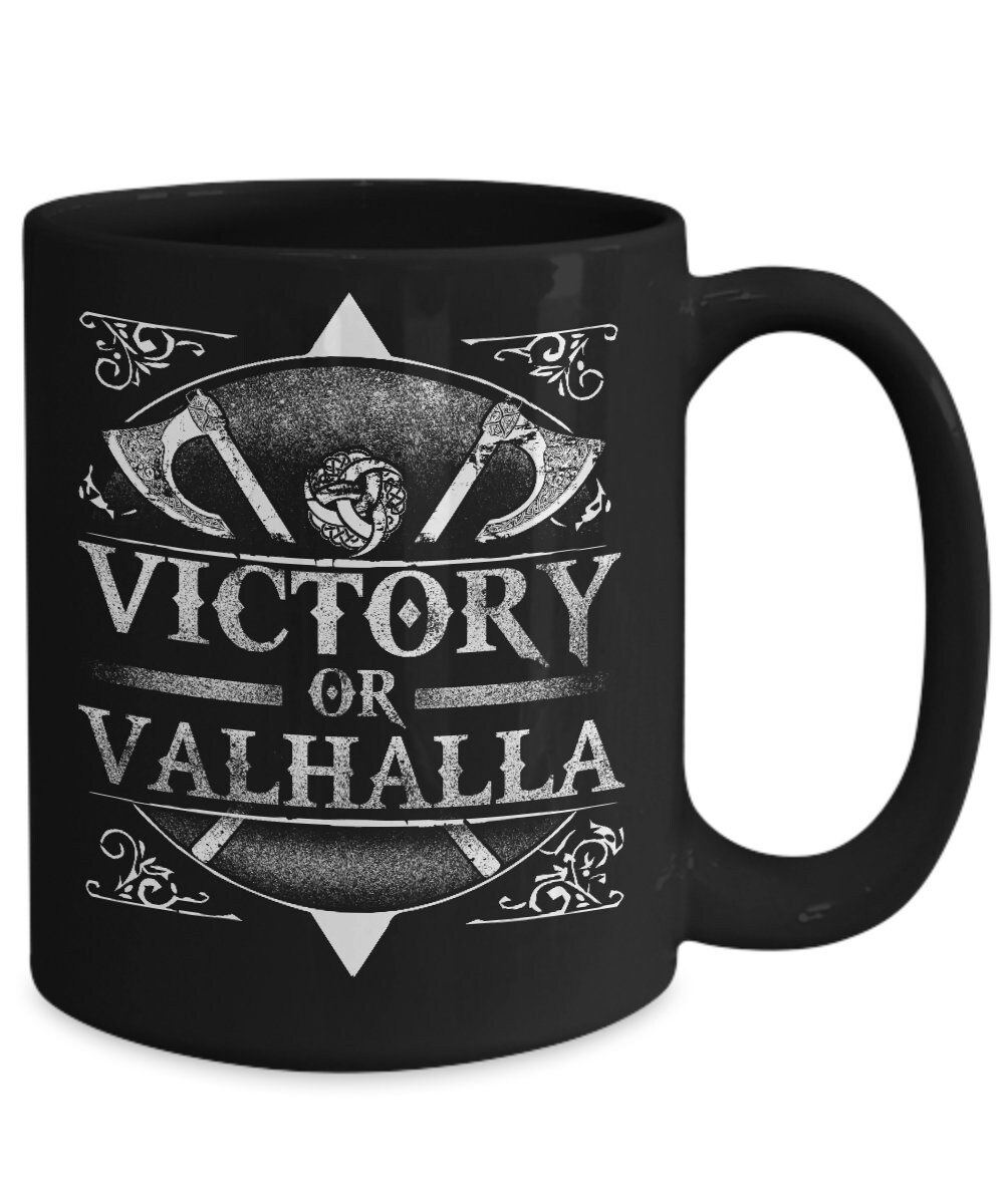 Victory or Valhalla Viking Coffee Mug - Etsy