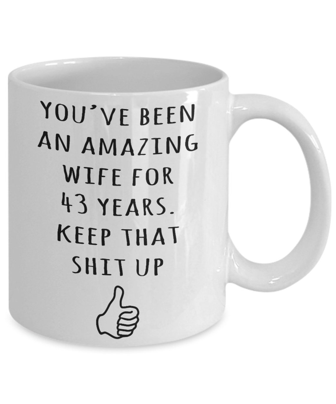 43rd Year Anniversary Gift for Wife, 43rd Anniversary Present for Her ...